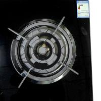 China Double Head Commercial Gas Stove 730x410mm with Dual Fuel Natural Gas & LPG Tempered Glass Surface for sale