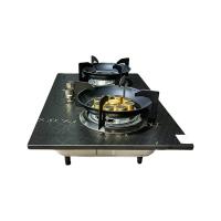 China Dual Burner Gas Stove with Tempered Glass Surface - Natural & Liquefied Gas Compatible, Class A Efficiency for sale
