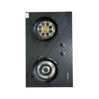 China Dual Burner Gas Stove with Tempered Glass Surface - Natural & Liquefied Gas Compatible, Class A Efficiency for sale