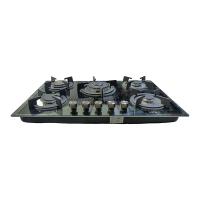 China Built-in Gas Cooktop with 4 Burners and Tempered Glass Surface - 110/220V, 180W Power Rating for sale