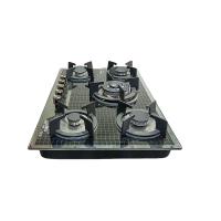 China Built-in Gas Cooktop with 4 Burners and Tempered Glass Surface - 110/220V, 180W Power Rating for sale