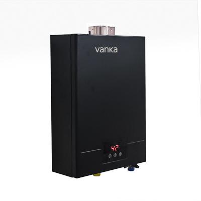 China Vanka 12L Wall-Mounted Tankless Gas Water Heater with 24KW Heating Power and Digital Thermostat Control for sale