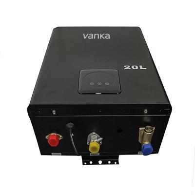 China 20L Indoor Digital Gas Water Heater with 38kW Heat Load and 20kg/min Flow Rate for Constant Temperature Bathroom Use for sale