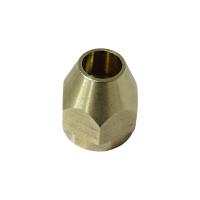 China Forged Brass Female Fitting Short Enlarged Mouth Nut 1/2 Inch Copper Pipe Connection for sale