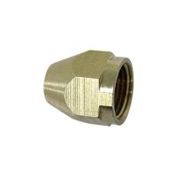 China Forged Brass Female Fitting Short Enlarged Mouth Nut 1/2 Inch Copper Pipe Connection for sale