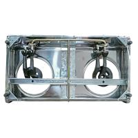 China Dual Burner Gas Stove 4.5KW & 7.0KW Stainless Steel Commercial Grade with Flameout Protection for sale