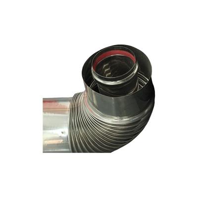 China Wall Mounted Gas Boiler Flue Pipe Stainless Steel Exhaust Duct 80mm 1m for sale