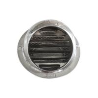 China Stainless Steel Round Wall Vent Grille Cover 125mm Rainproof Windproof Exhaust Vent for sale