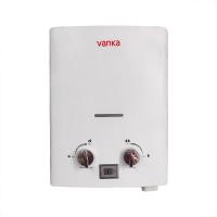 China 6L Portable Outdoor Natural Gas Water Heater Dual Knob Direct Exhaust 2000 Pa for sale