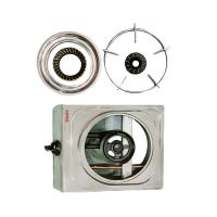 China Stainless Steel Single Burner Gas Stove with 1 Burner and LPG/Natural Gas Compatibility for Kitchen and Outdoor Cooking for sale