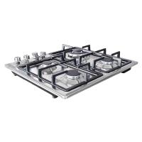 China Stainless Steel Built-in 4 Burner Gas Hob 580x500mm with 1.0-4.5kW Heat Output and Safety Features for sale