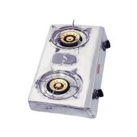 China Double Burner Tabletop Gas Stove 3.5KW Commercial Grade with Stainless Steel Construction 720×400×180 mm for sale
