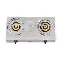 China Double Burner Tabletop Gas Stove 3.5KW Commercial Grade with Stainless Steel Construction 720×400×180 mm for sale