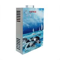 China 10L Glass Mirror Tankless Gas Water Heater LPG NG Instant Hot Water Constant Temperature for sale