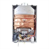 China 10L Glass Mirror Tankless Gas Water Heater LPG NG Instant Hot Water Constant Temperature for sale