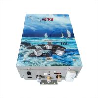 China 10L Glass Mirror Tankless Gas Water Heater LPG NG Instant Hot Water Constant Temperature for sale