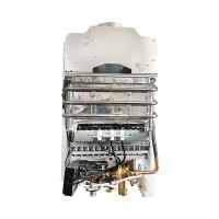 China 10L Flue Gas Water Heater 84% Efficiency Low Water Pressure Start 17-20kW for sale