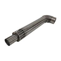 China Stainless Steel Flue Exhaust Pipe 80mm 100mm 130mm High Temperature 600C Corrosion Resistant for sale