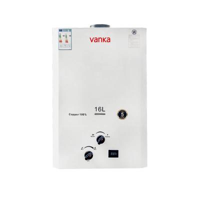 China Residential 16L Thermostatic Gas Water Heater Balanced Flue System 60/100mm for sale