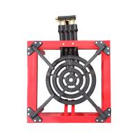 China Industrial Grade 25kW Double Burner Gas Stove with 65% Thermal Efficiency and CE/RoHS Certification for sale