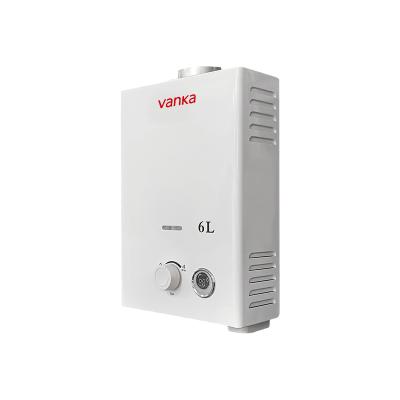 China 6L Flue Type Gas Water Heater LPG Natural Gas Low Water Pressure 0.02MPa Start Energy Saving OEM ODM for sale