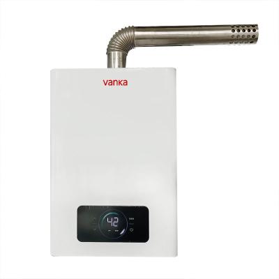 China 12L Tankless Thermostatic Water Heater Single Flue Pipe 60mm 80mm for sale