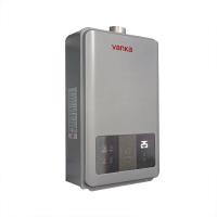 China 12L Tankless Thermostatic Water Heater Gray Single Flue Pipe 60mm 500mm for sale