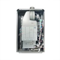 China 12L Tankless Thermostatic Water Heater Gray Single Flue Pipe 60mm 500mm for sale