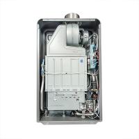 China 12L Tankless Thermostatic Water Heater Gray Dual Flue Pipe 60mm 500mm for sale