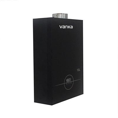 China 12L Instantaneous Indoor Gas Water Heater 24kW Glass Panel Bathroom Use for sale