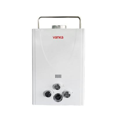 China Portable Outdoor Flued Instant Gas Water Heater 8kW for Camping RV Wall Mount Shower for sale