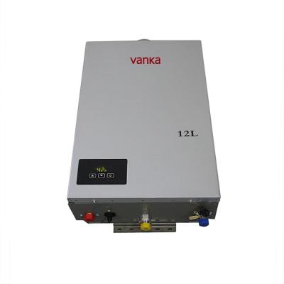 China 12L Indoor Digital Gas Water Heater 31kW Forced Exhaust Constant Temperature 0.1°C for sale