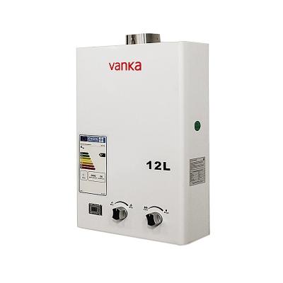 China Digital Forced Exhaust Gas Water Heater 12L 24L Adjustable Temperature Anti Freeze for sale