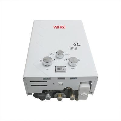 China Wholesale 6L Instant Gas Water Heater 220V Digital Display Home Bathing for sale