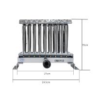 China 9 Row Gas Water Heater Burner Parts Boiler Burner Components 9 Row Configuration for sale