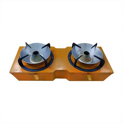 China Portable Dual Head Alcohol Stove Lightweight Folding 320g Outdoor Camping Cooker for sale