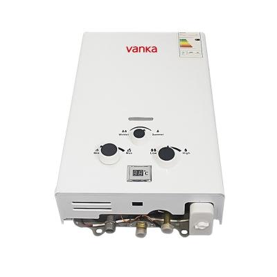 China Wall Mounted LPG Portable Flue Gas Water Heater 2800Pa Oxygen Free Copper 5L-12L for sale