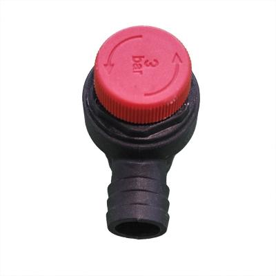 China Customized Plastic Safety Valve for Gas Boiler Pressure Relief 1/2 Inch 3 Bar for sale
