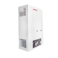 China 10L White Balanced Flue Gas Water Heater 82% Thermal Efficiency Natural Gas LPG for sale
