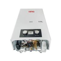 China 10L White Balanced Flue Gas Water Heater 82% Thermal Efficiency Natural Gas LPG for sale