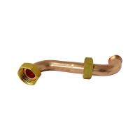 China Wall Hung Boiler Copper Tube Compression Fittings Elbow Copper Return Pipe Set for sale