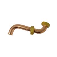 China Wall Hung Boiler Copper Tube Compression Fittings Elbow Copper Return Pipe Set for sale