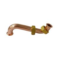 China Wall Hung Boiler Copper Tube Compression Fittings Elbow Copper Return Pipe Set for sale