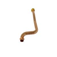 China Gas Boiler Main Heat Exchanger Copper Tube Water Inlet Outlet Connection Set 15mm 18mm for sale