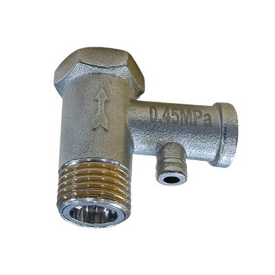 China Brass Core Electric Water Heater Safety Valve 8Bar 1/2 Inch Without Handle for sale