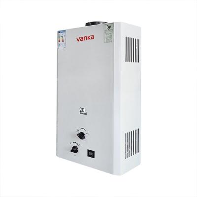 China 20L LPG Tankless Water Heater 40kW Thermostatic Dual Flue Wall Mounted for sale
