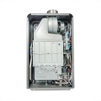 China 12L Tankless Water Heater Dual Flue Pipe Thermostatic Gray 60mm 500mm for sale