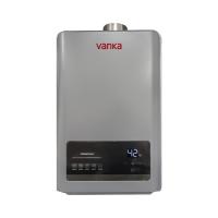 China 12L Tankless Water Heater Dual Flue Pipe Thermostatic Gray 60mm 500mm for sale