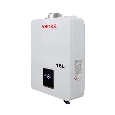 China Thermostatic Indoor Gas Water Heater 12L 18L Forced Exhaust Digital Control for sale