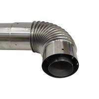 China Stainless Steel Flue Exhaust Pipe 80mm 100mm 130mm for Gas Water Heater for sale